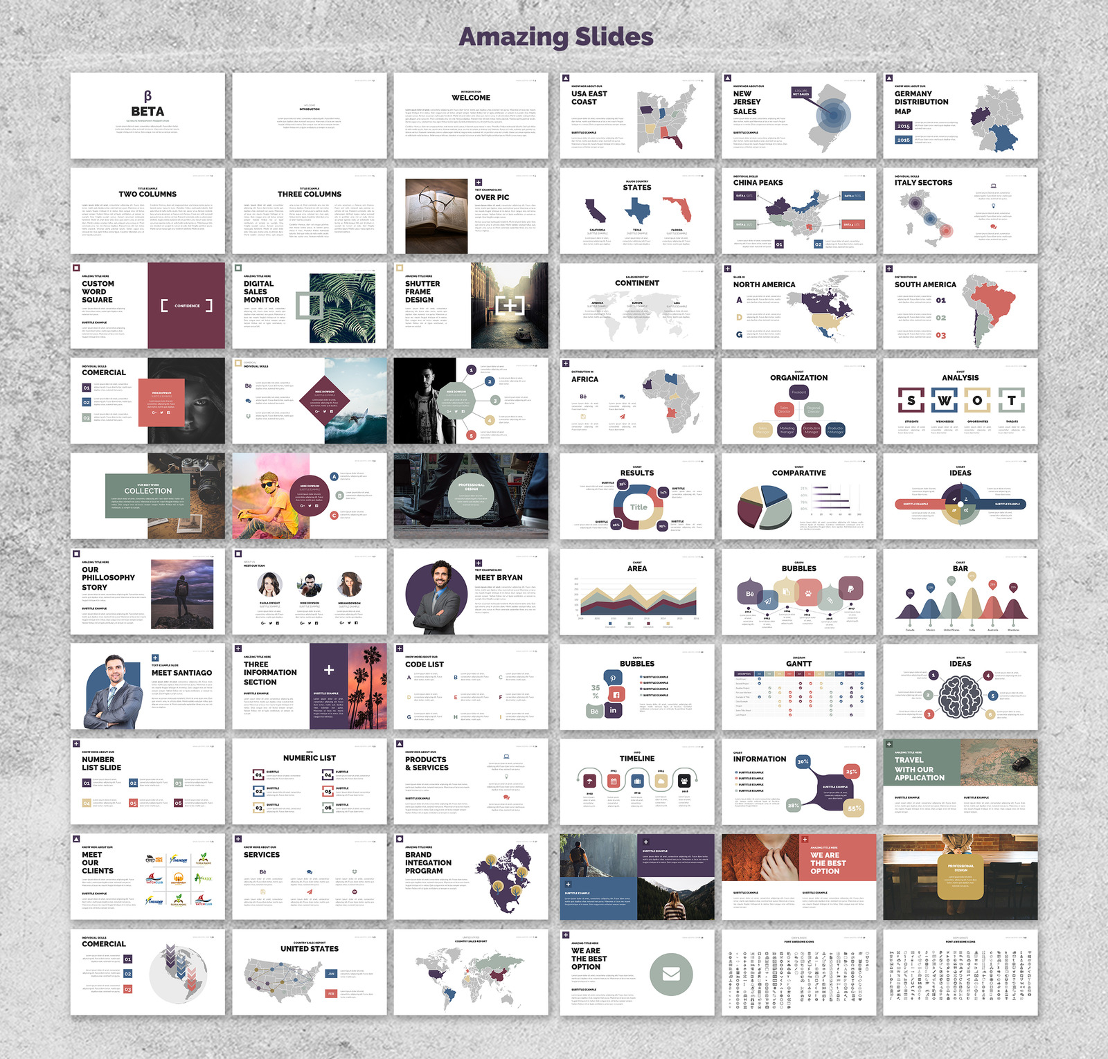 Beta - PowerPoint template #65682 - TemplateMonster